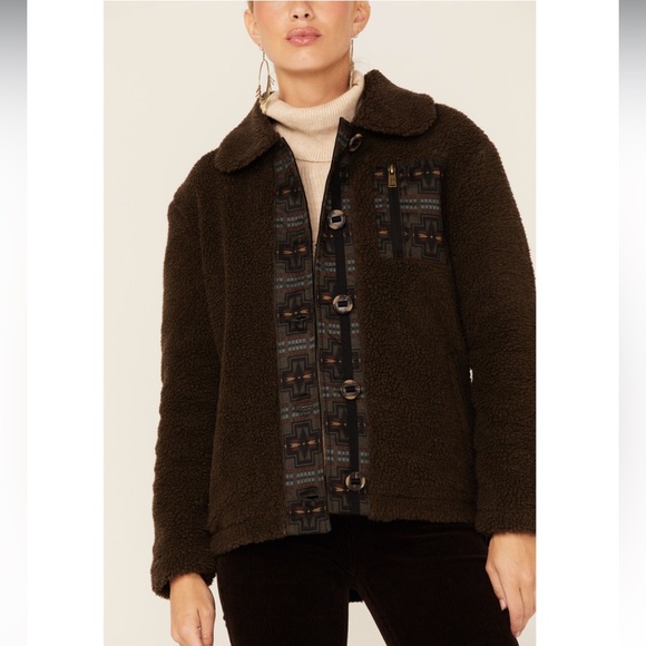 Pendleton | Jackets & Coats | New Pendleton Larkspur Buttondown Sherpa Jacket | Poshmark
